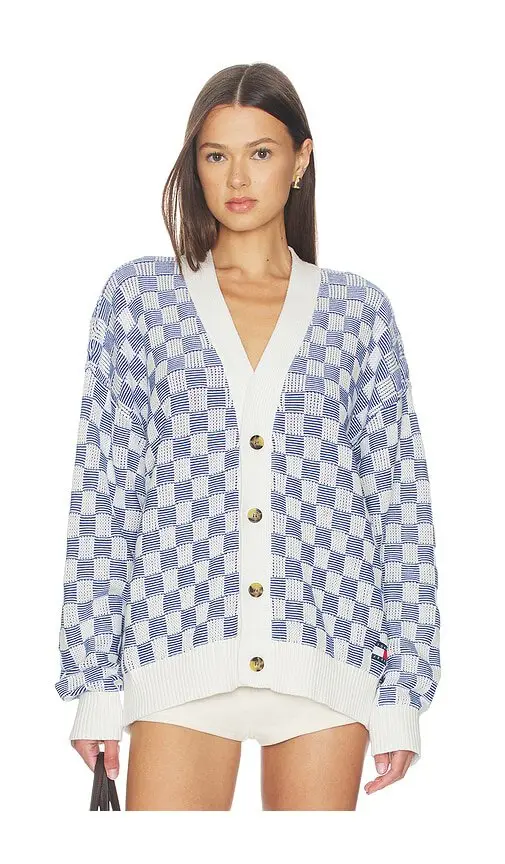 Tommy Hilfiger Relaxed Texture Cardigan - Fizzy Blue