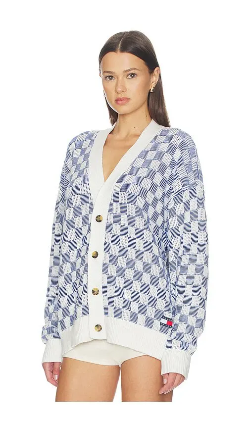 Tommy Hilfiger Relaxed Texture Cardigan - Fizzy Blue