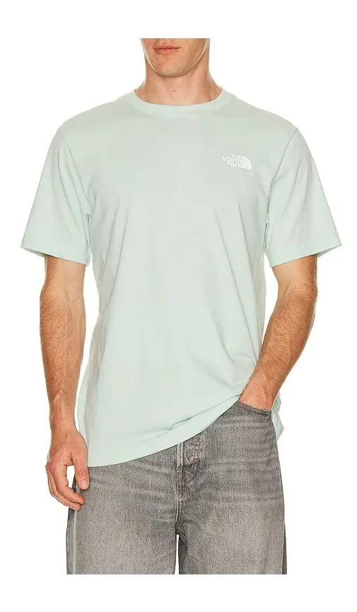 The North Face Evolution Box Nse Regular Short Sleeve Tee In Mint - Opal Frost