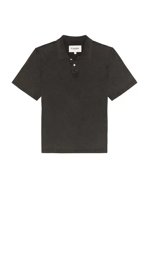 CORRIDOR Pique Polo - Black