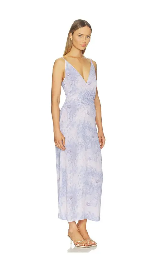 Baum Und Pferdgarten Atalia Dress - Distorted Blue Flower
