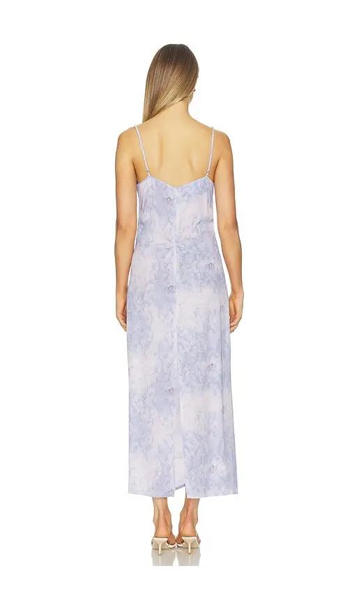 Baum Und Pferdgarten Atalia Dress - Distorted Blue Flower