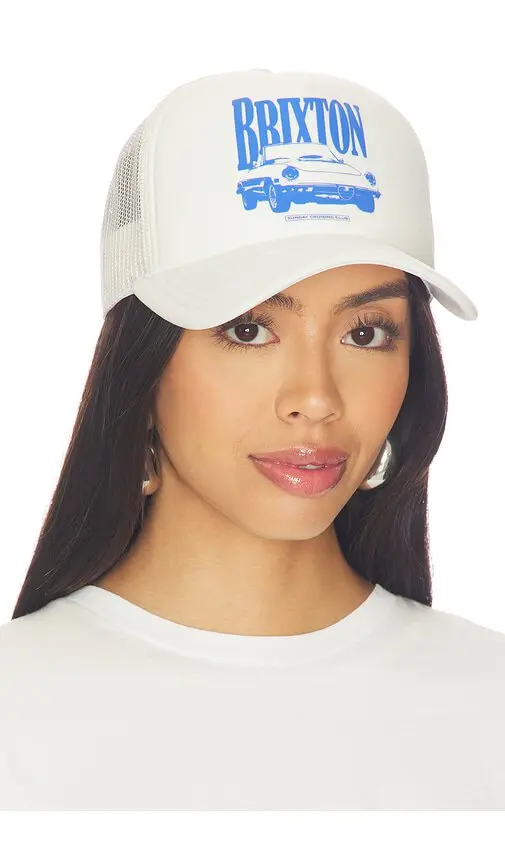 Brixton Sunday Cruising Club Netplus Trucker Hat - Off White
