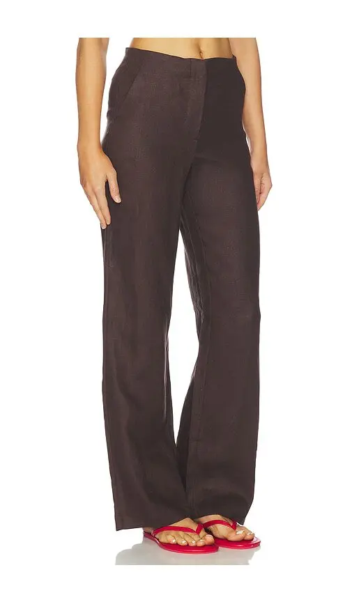 Faithfull The Brand Lulea Linen Trousers Wide Leg