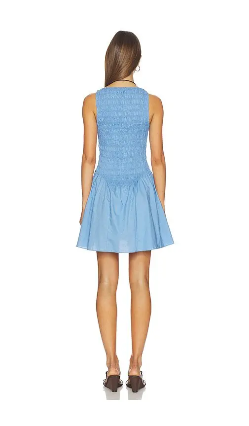 Faithfull The Brand Martina Mini Dress - Venice Blue