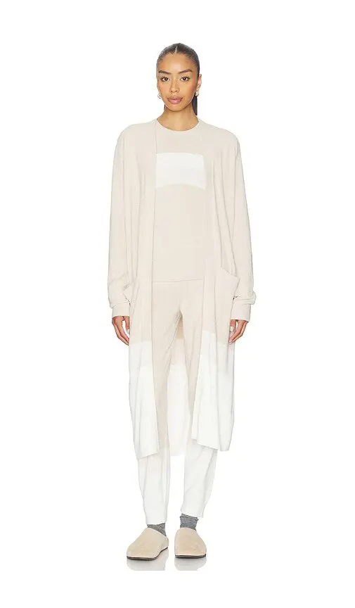 Barefoot Dreams Cozychic Ultra Lite Wavy Long Cardigan