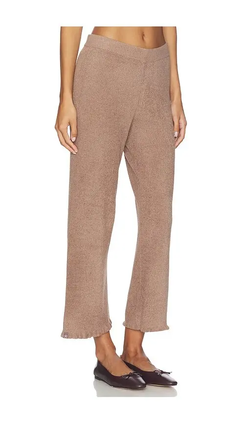 Barefoot Dreams Cozychic Ultra Lite Rib Ruffle Hem Ankle Pant