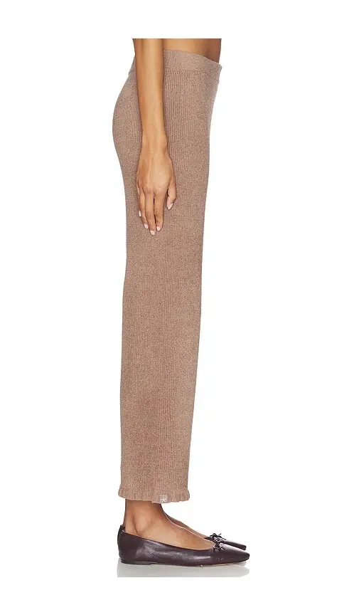 Barefoot Dreams Cozychic Ultra Lite Rib Ruffle Hem Ankle Pant