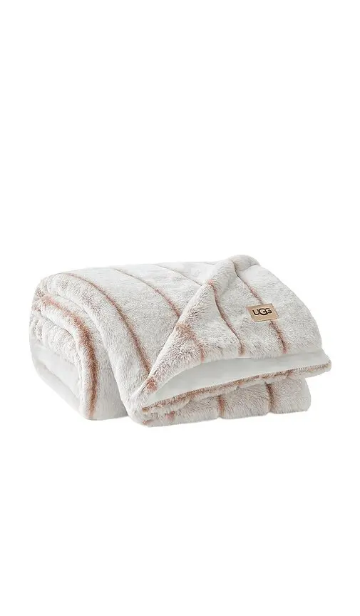 UGG HOME Stasia Throw Blanket In Tan - Sandalwood