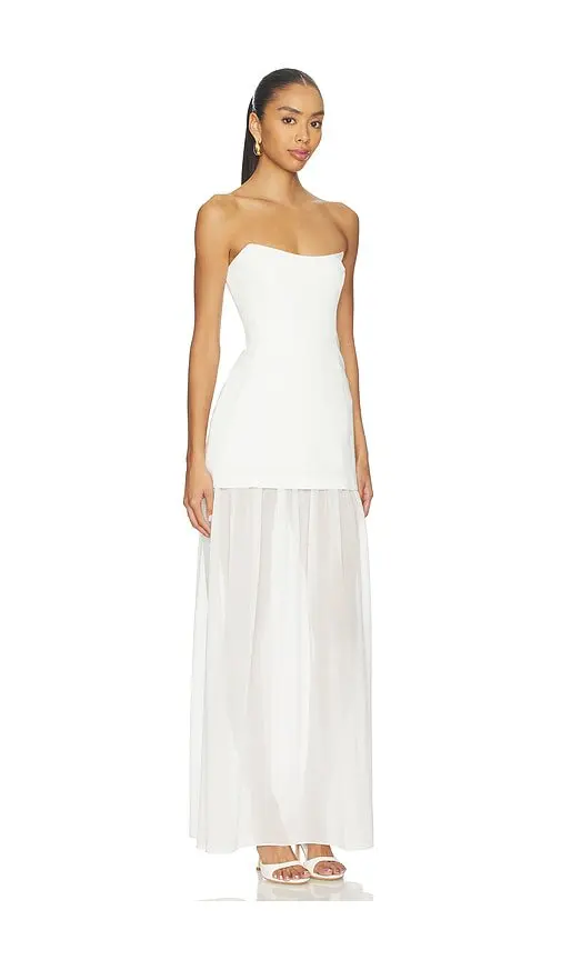 Amanda Uprichard Christy Maxi Dress - Ivory