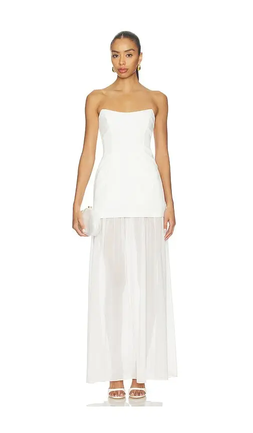 Amanda Uprichard Christy Maxi Dress - Ivory