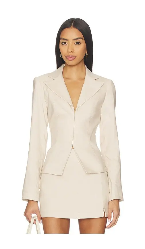 Amanda Uprichard Alana Jacket - Stone