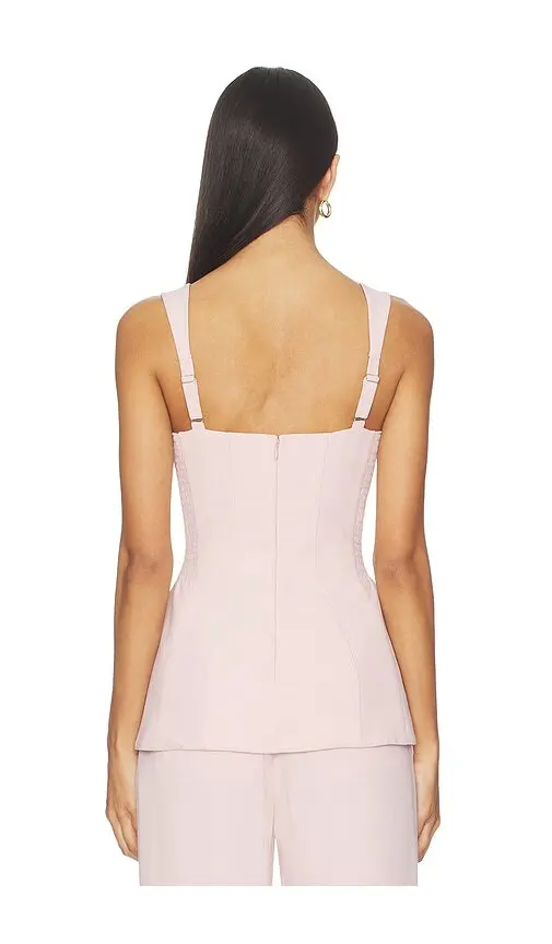 Amanda Uprichard Sleeveless Peplum Top - Mochi
