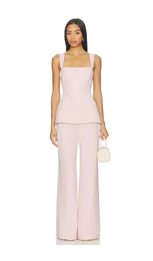 Amanda Uprichard Sleeveless Peplum Top - Mochi