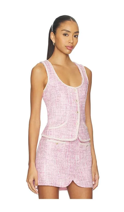 Amanda Uprichard Caligari Vest - Pink