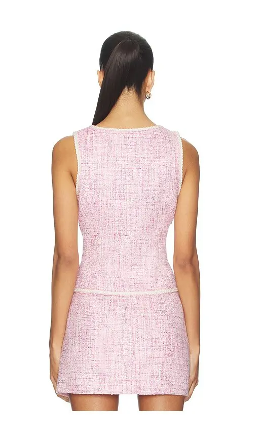 Amanda Uprichard Caligari Vest - Pink
