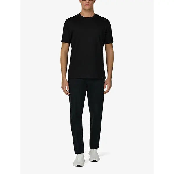 Boggi Milano Crewneck Regular-fit Cotton-blend T-shirt