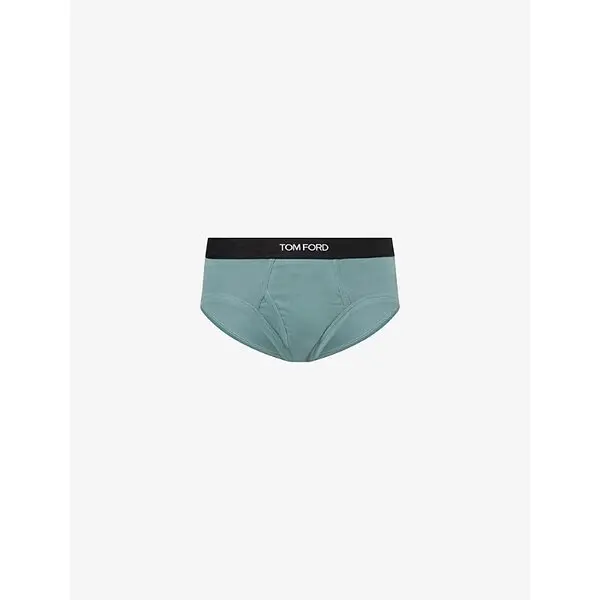 TOM FORD Classic Cotton-jersey Boxer Briefs - Teal