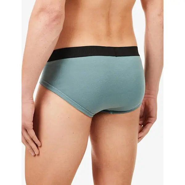 TOM FORD Classic Cotton-jersey Boxer Briefs - Teal