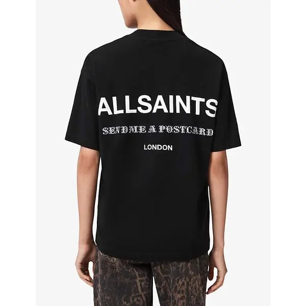 ALLSAINTS Dreamer Etta Logo-print Oversized T-shirt - Black