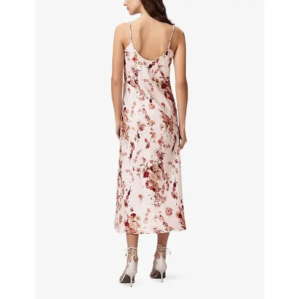 ALLSAINTS Melody V-neck Floral-print Midi Dress