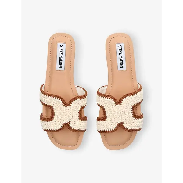 Steve Madden Zarnia Crochet Sandals - Tan Comb