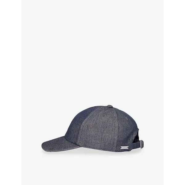 Sandro Logo Denim Baseball Cap - Blue