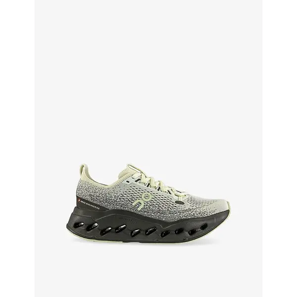 On Cloudsurfer Max Mesh Trainers - Seedling Olive F