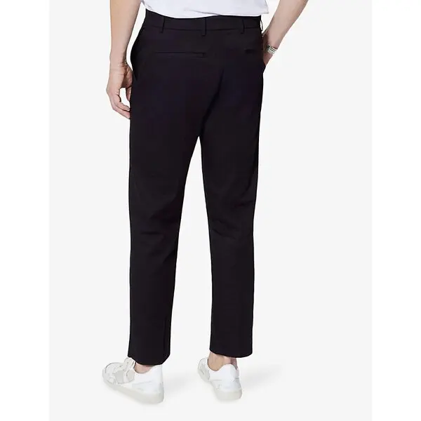 The Kooples Tapered-leg Stretch-cotton Chino Trousers