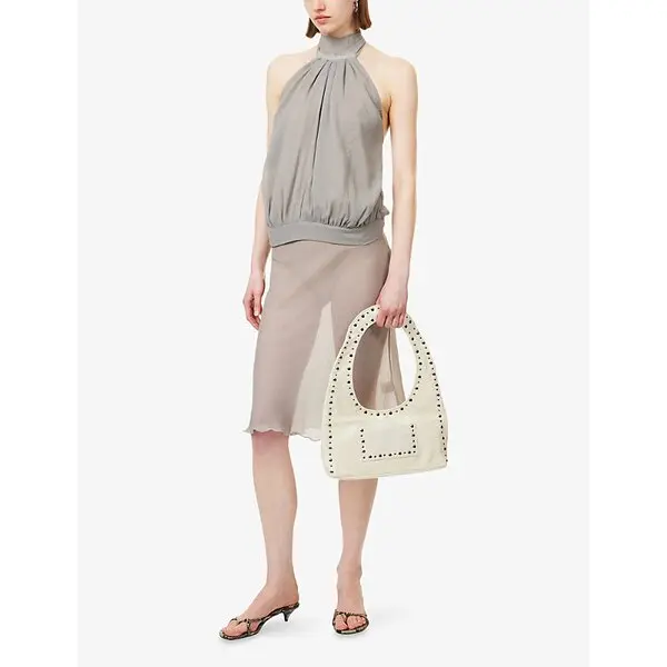 Gimaguas Boa Halterneck Woven Top