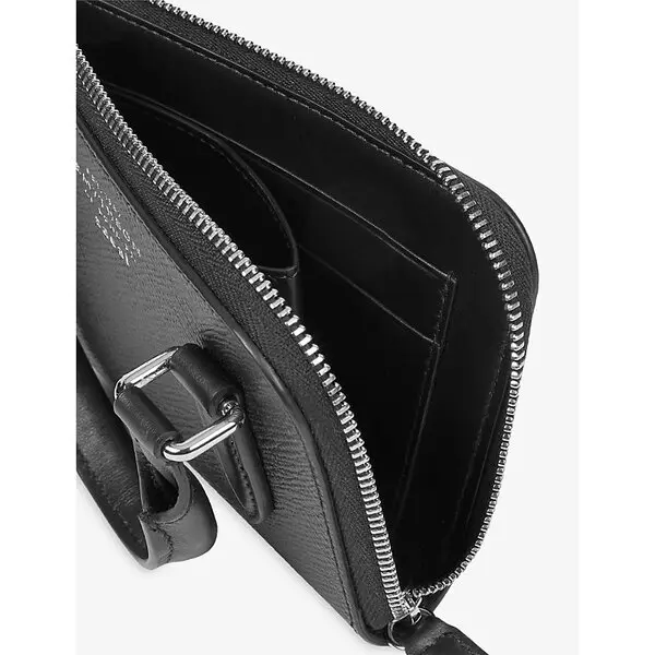 Smythson X Sacai Panama Small Flat Leather Pouch