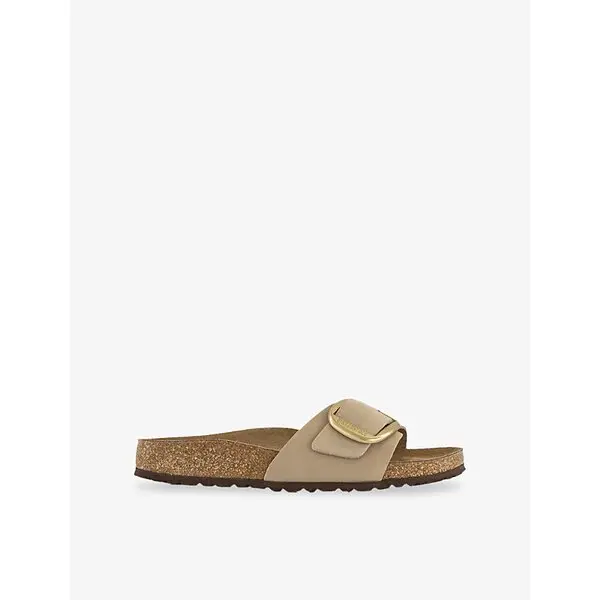 BIRKENSTOCK Madrid Big Buckle Nubuck-leather Sandals - Sandcastle