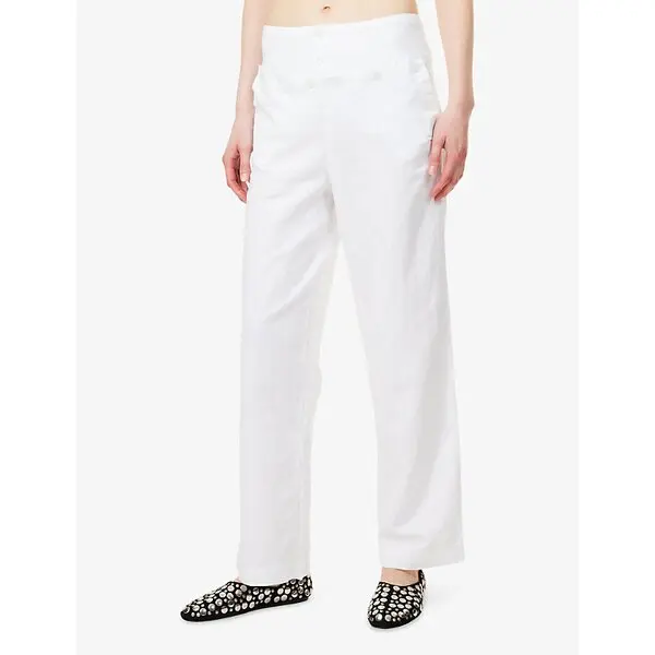 Gimaguas Straight-leg Cotton-linen Trousers