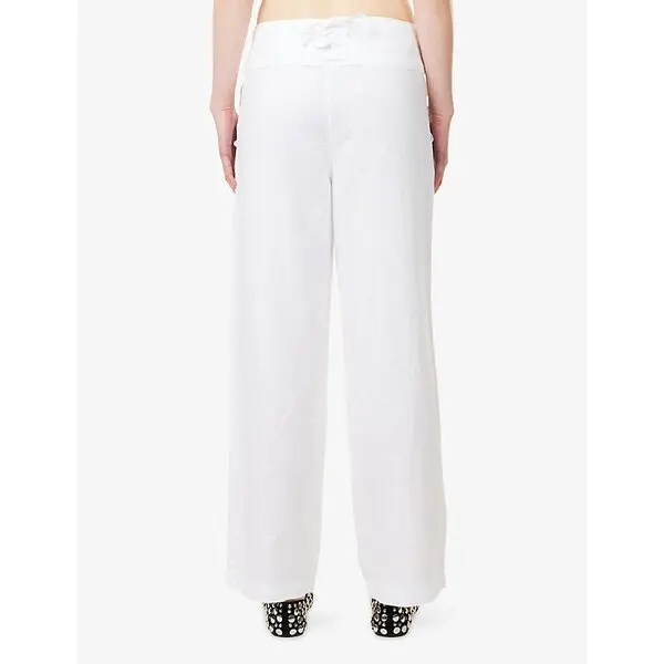 Gimaguas Straight-leg Cotton-linen Trousers