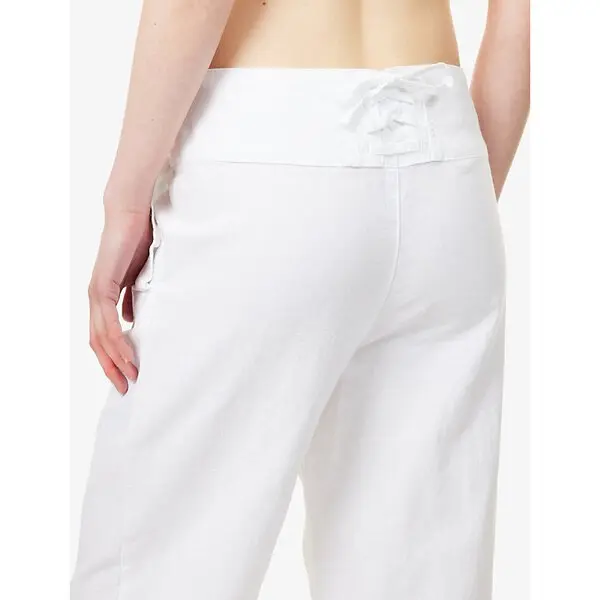 Gimaguas Straight-leg Cotton-linen Trousers