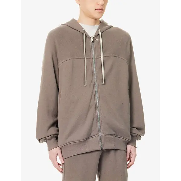 Rick Owens Cotton Windbreaker Hoody - Dust