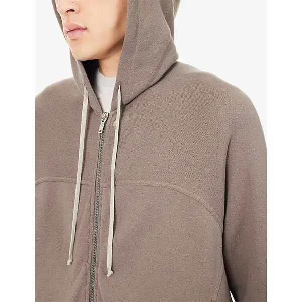 Rick Owens Cotton Windbreaker Hoody - Dust