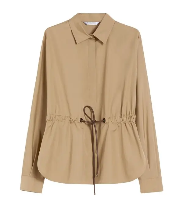Max Mara Cotton Poplin Shirt - Green