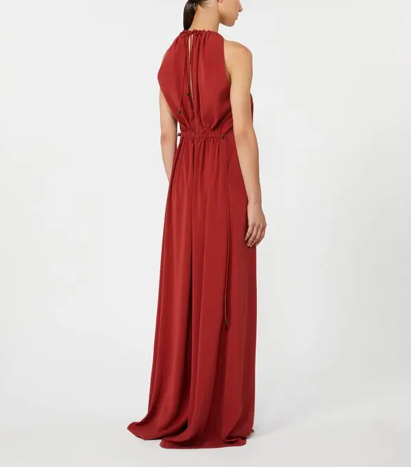 Max Mara Satin Halterneck Jumpsuit