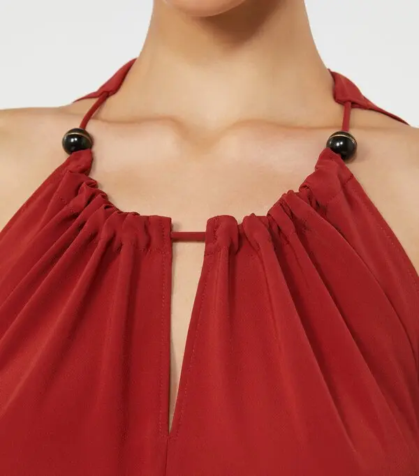 Max Mara Satin Halterneck Jumpsuit