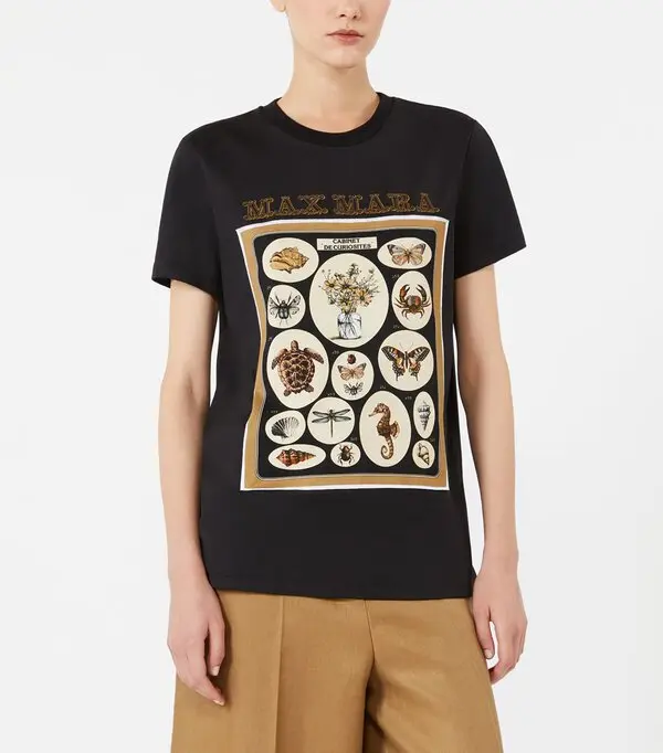 Max Mara Cotton Jersey T-shirt - Black