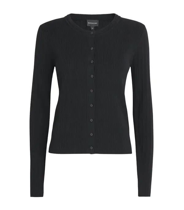 HERSKIND Rib-knit Brooks Cardigan