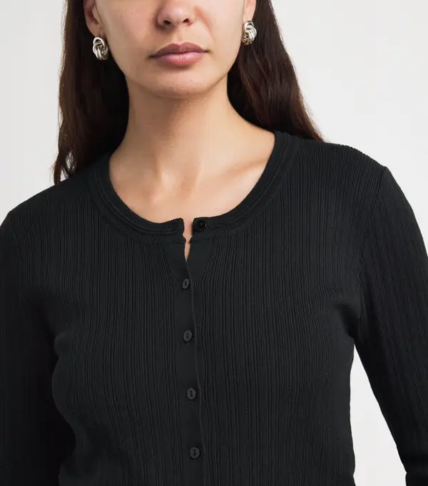 HERSKIND Rib-knit Brooks Cardigan