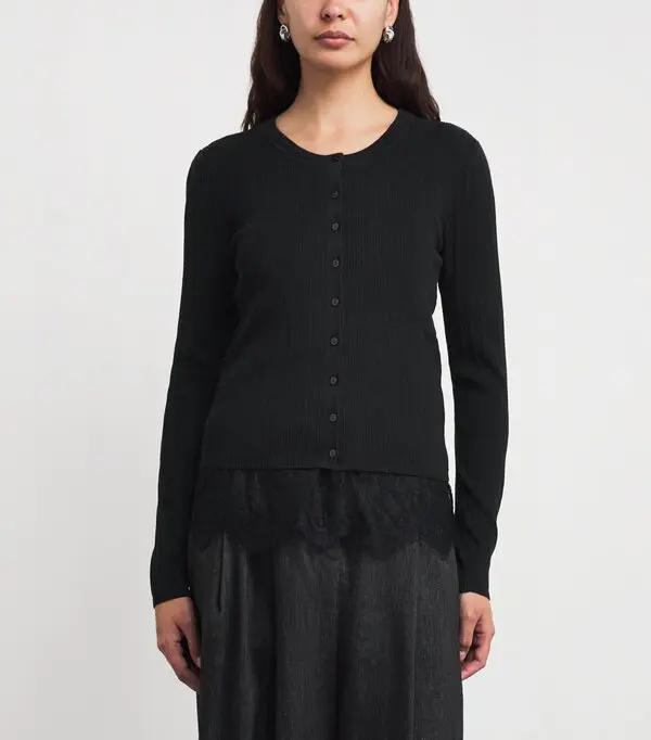 HERSKIND Rib-knit Brooks Cardigan