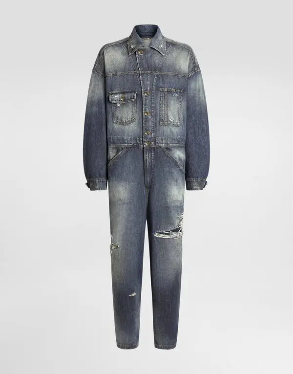 Dolce & Gabbana Denim Jumpsuit - Multicolor