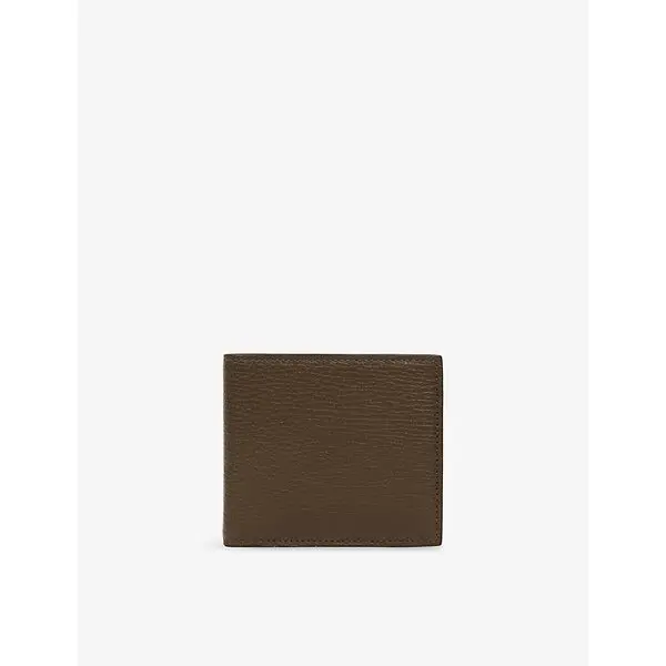 Smythson Ludlow 6-card Slot Leather Wallet - Dark Olive
