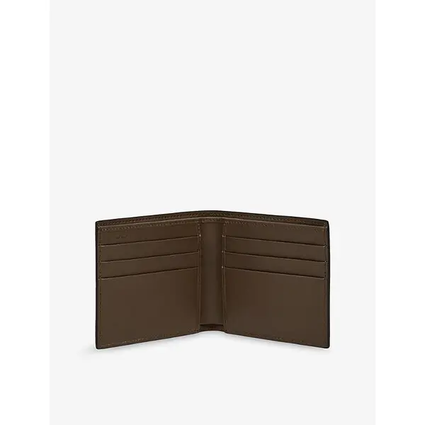 Smythson Ludlow 6-card Slot Leather Wallet - Dark Olive