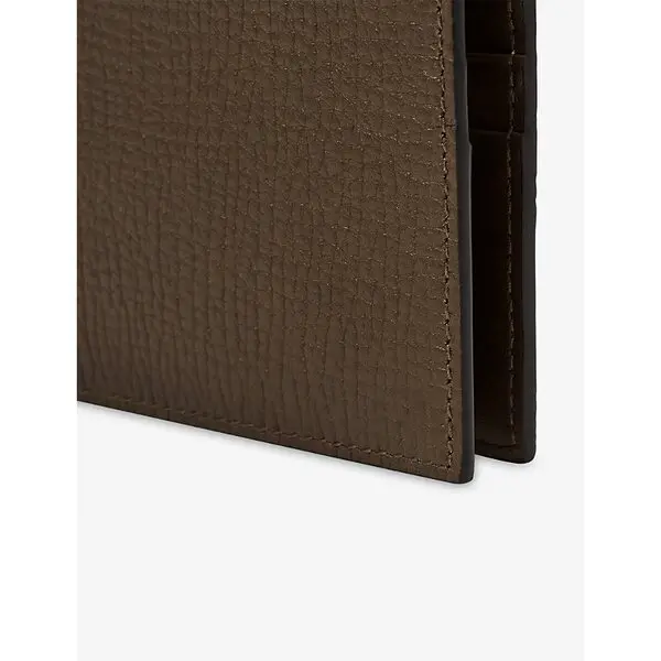 Smythson Ludlow 6-card Slot Leather Wallet - Dark Olive