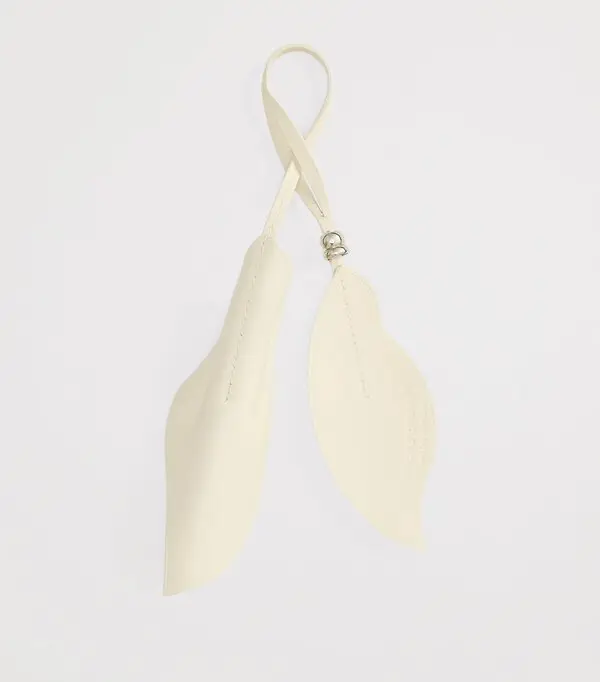 Ralph Lauren Calfskin Floral Bag Charm - Neutral