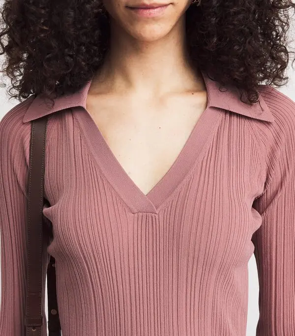 JOSEPH Plissé Chelia Top - Pink